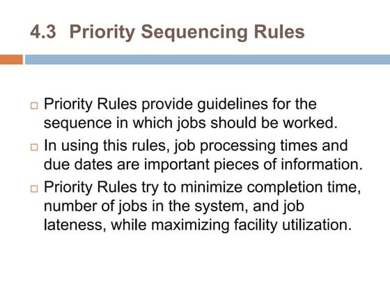 Sequencing problems in Operations Research | PPT | Technology & Computing