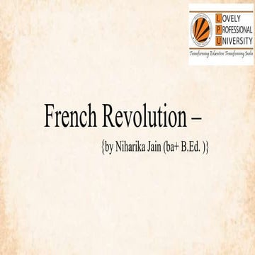 french revolution part 1 | PPT