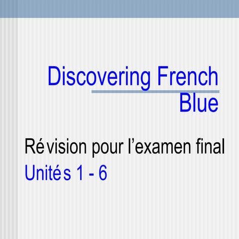 Fr1 2 Final Test Review Units 1 6 | PPT