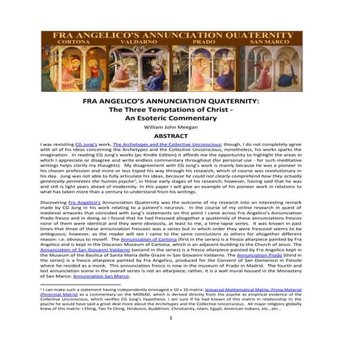 FRA ANGELICO’S ANNUNCIATION QUATERNITY: The Three Temptations of Christ ...