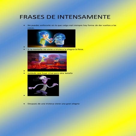 Frases de intensamente | DOCX