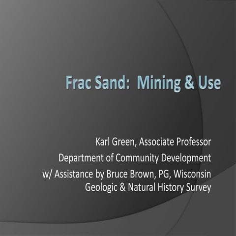 Frac sand | PPTX