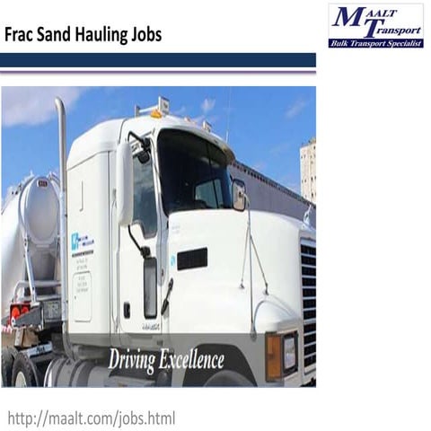 Frac sand hauling jobs | PPTX