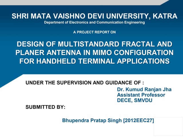 Major project presentation | PPTX