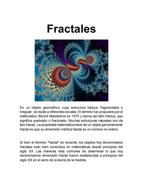 ¿Qué son los fractales? | PDF