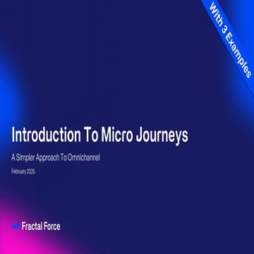 Introduction To Omnichannel Micro Journeys | PDF
