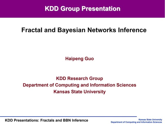 Fractal and Bayesian Networks Inference | PPT Fractal and Bayesian Networks Inference | PPT