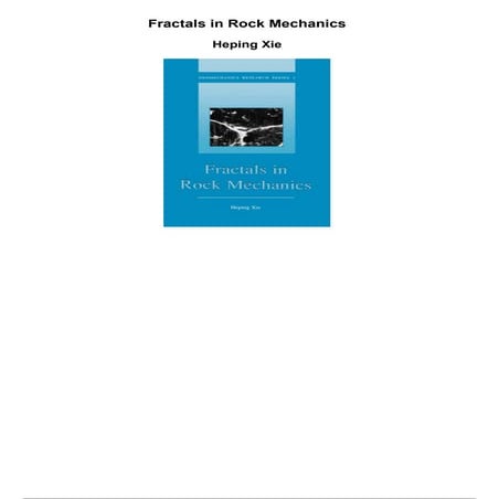 Fractals in rock mechanics pdf | PDF