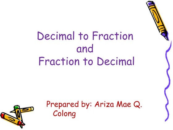 Converting Fractions | PPT