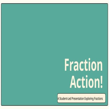 Fraction Action Review Student Workbook Presentation in Teal Fun Style.pptx