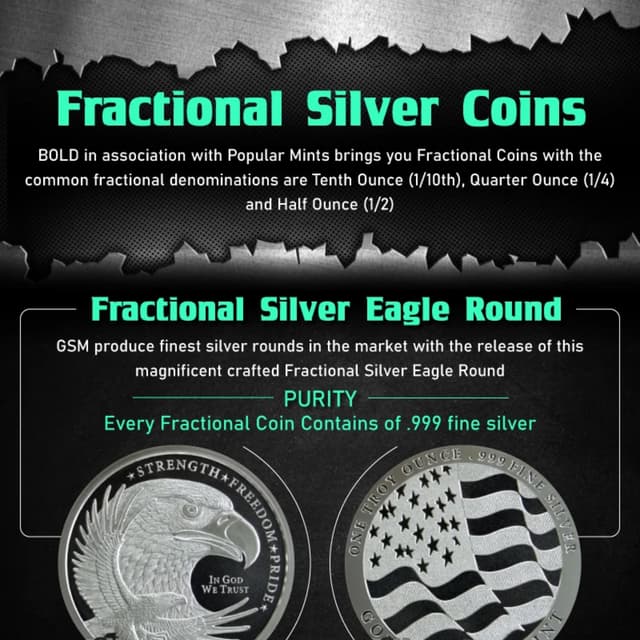 Fractional Silver Coins | BOLD Precious Metals | PDF