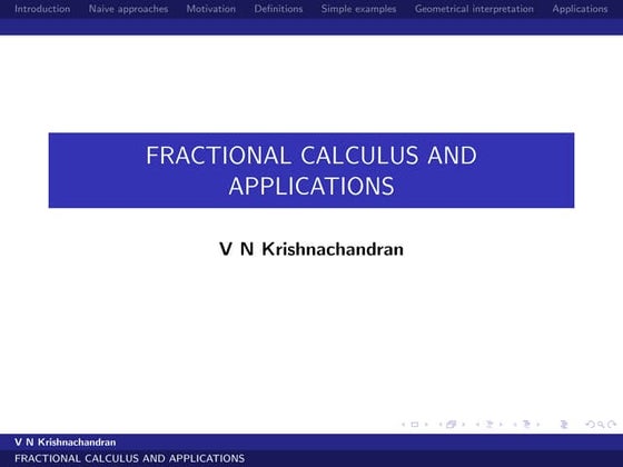 Fractional Calculus Pdf