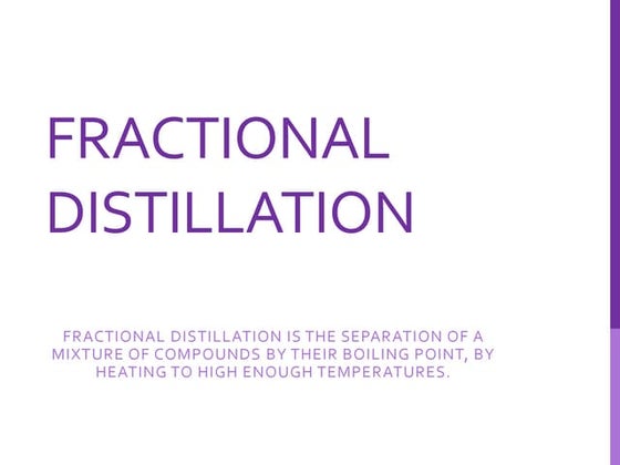 Fractional distillation of petroleum | PPT