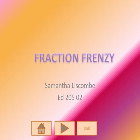 Fraction Frenzy | PPTX