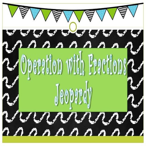 Decimal and Fraction Jeopardy - A Game for Developmental Math | PPTX