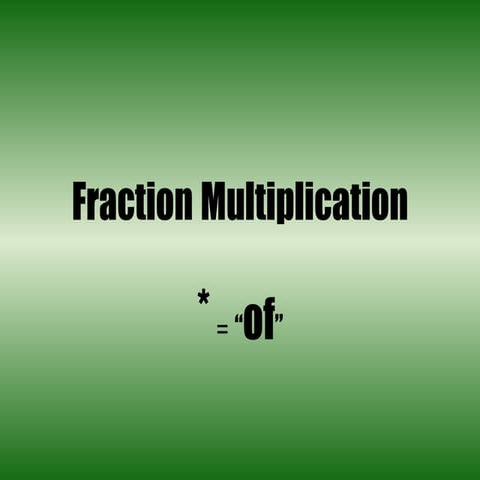 Fraction Multiplication | PPT