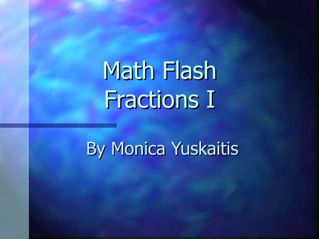 Fractions lesson 1 introduction | PPT