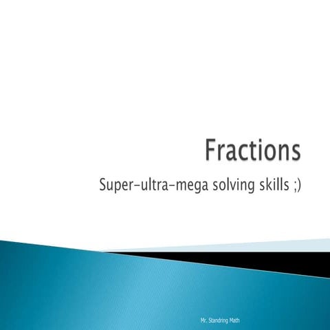 Fraction rules | PPTX