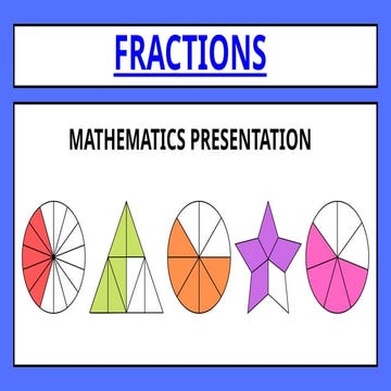fractions in math grade 3. how to speak and understand | PPTX
