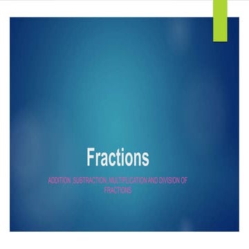 Fractions | PPT
