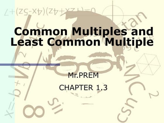 Least common multiple | PPTX
