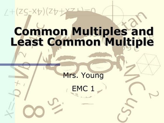Least Common Multiple Ppt 0484