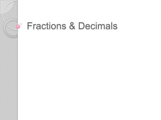 3rd grade fractions | PPT
