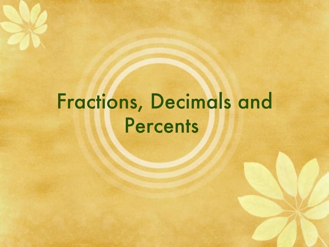 Ratios part/part and part/whole | KEY