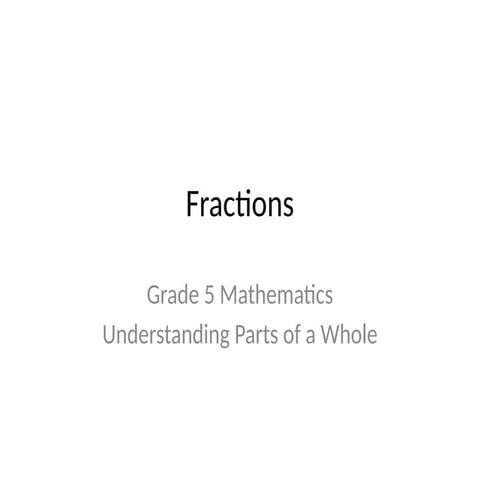 Fractions-basic concepts | PPT