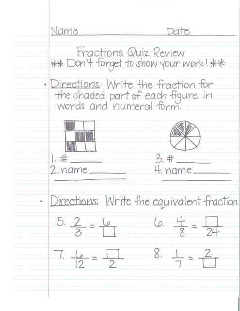 Unit 9 Math Review | PDF
