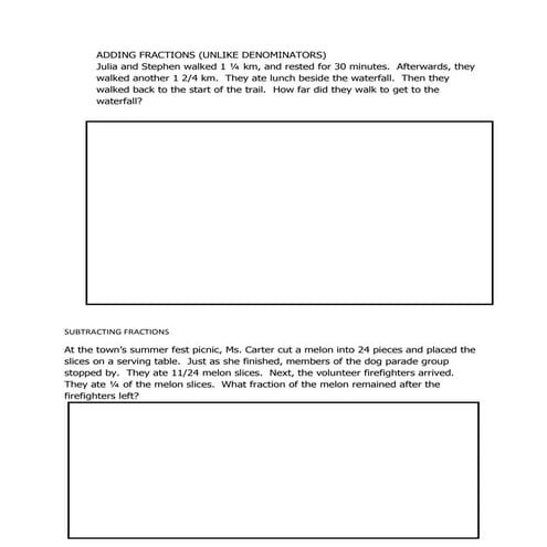 Fractions study guide | DOCX