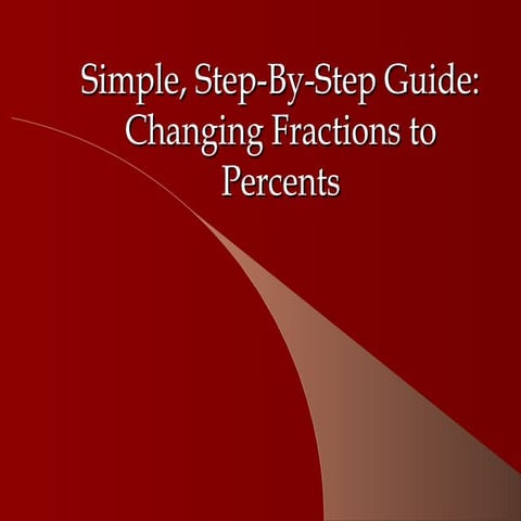 Fractions to percents | PPT