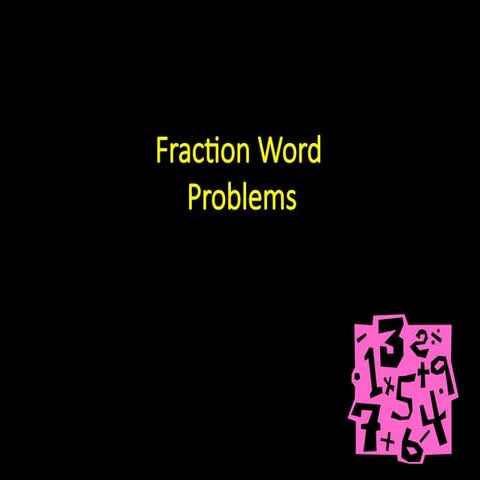fractionwordproblems Mathematics Grade 5 | PPT