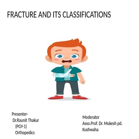 FRACTURE AND ITS CLASSIFICATIONS.slideshare | PPTX