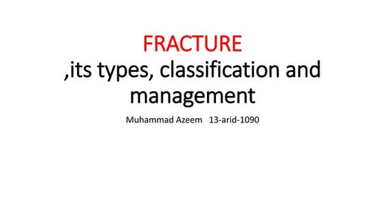 Jason godo biology 120 chapter 4 presentation fracture types | PPT