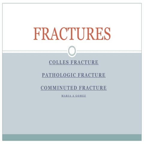 Fractures | PPT
