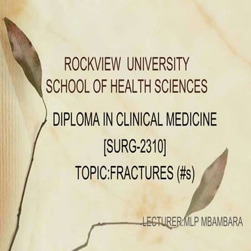 COMPOUND FRACTURES principles and management | PPT