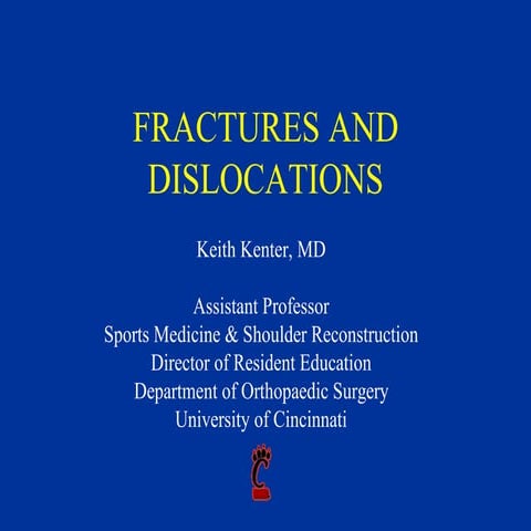 fractures and dislocations, Classification | PPTX