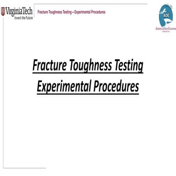 Fracture Toughness Testing for materials | PDF