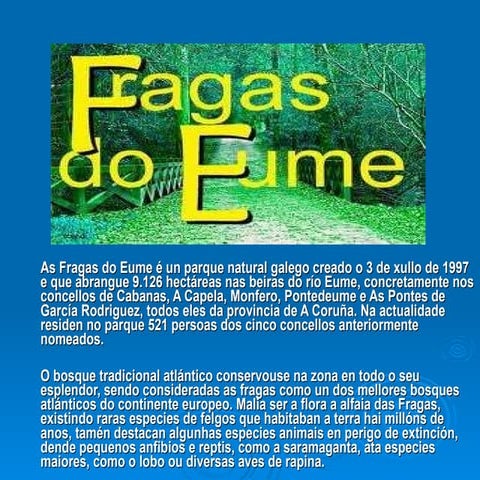 Fragas do eume | PPT