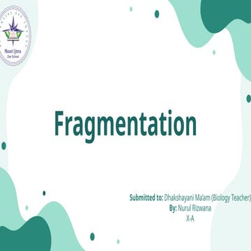 Class 10 - Ch-7: How do Organisms Reproduce? - Fragmentation.pptx