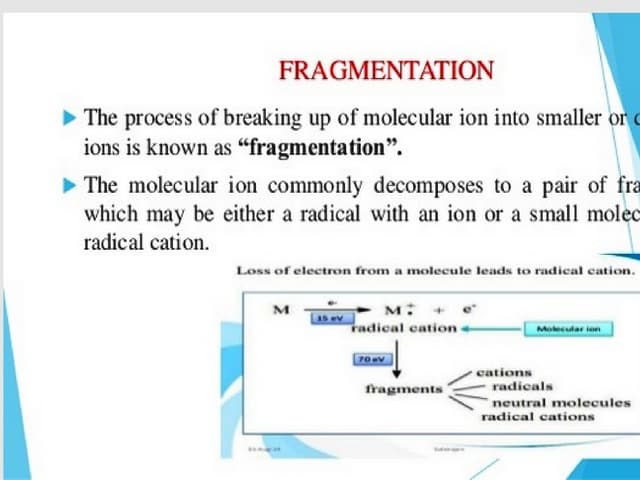 MASS SPECTROSCOPY ( Molecular ion, Base peak, Isotopic abundance ...