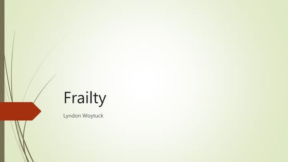 Frailty | PPT