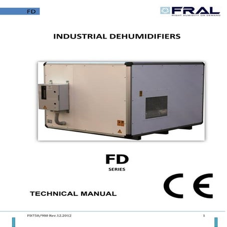 Fral fd750 and fd980 manual | PDF