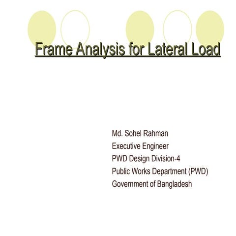 Frame _Analysis _for_ Lateral _Load1.ppt