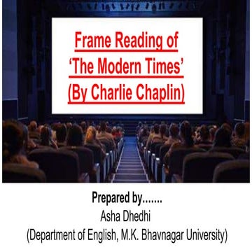 Frame reading of The Modern Times | PPT