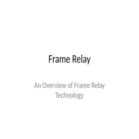 Frame_Relay_Introduction in data communication | PPT