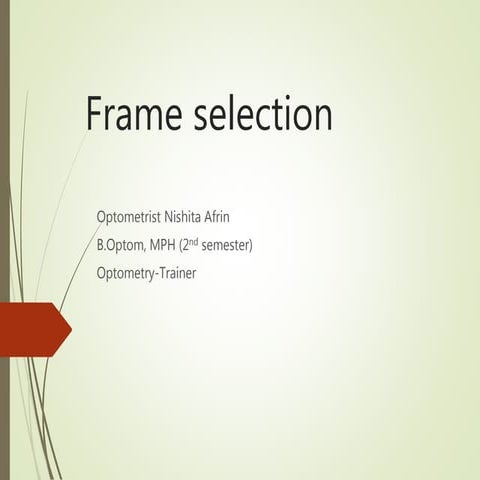 Frame selection | PPTX