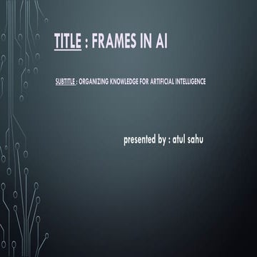 Frames in Artificial intelligence in computer science.pptx