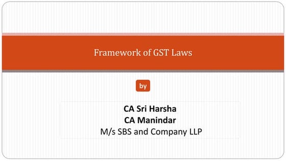 Key Highlights of the revised model GST Law | PDF